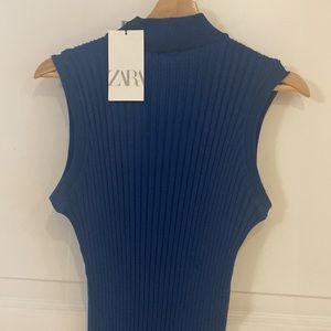 Zara | Dresses | Zara Ribbed Knit Midi Dress | Poshmark